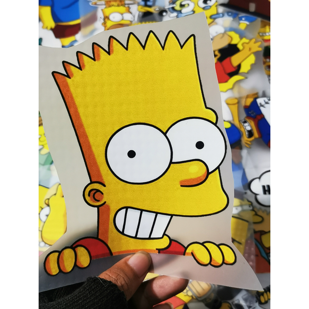 Jual SABLON SETRIKA SABLON DTF PRINTING TEMA SIMPSONS UNTUK KAOS ...
