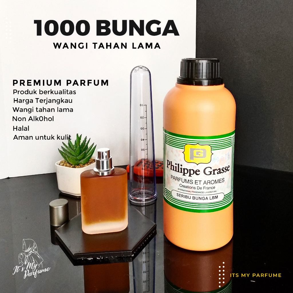 Jual PARFUM MINYAK WANGI 1000 BUNGA 100 ML NON ALKOHOL SERIBU BUNGA ...