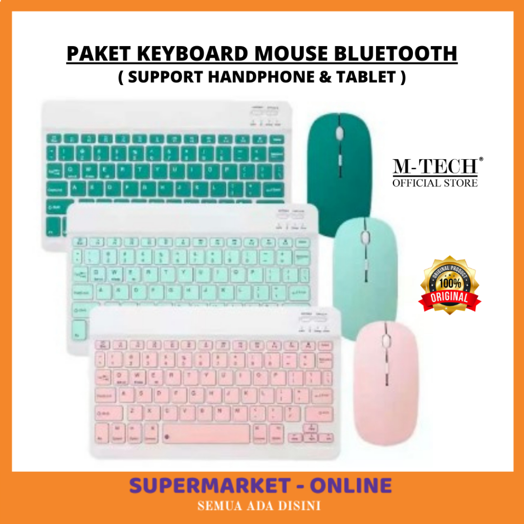 Jual BEST SELLER!! PAKET KEYBOARD MOUSE WIRELESS BLUETOOTH BUAT HP ...