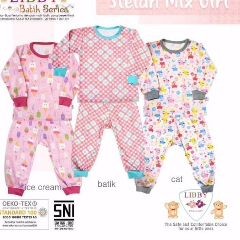 Jual LIBBY BABY Stelan Oblong Panjang Motif Baby Girl | Shopee Indonesia