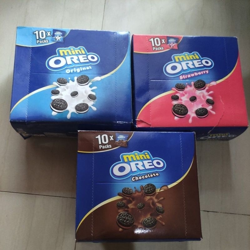 Jual Oreo mini sachet original / cokelat / strawberry 20 gram per box ...