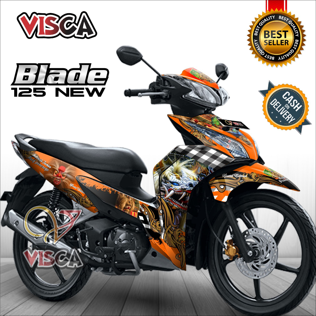 Jual Decal Blade 125 New Stiker Blade 125 Variasi Full Body striping ...