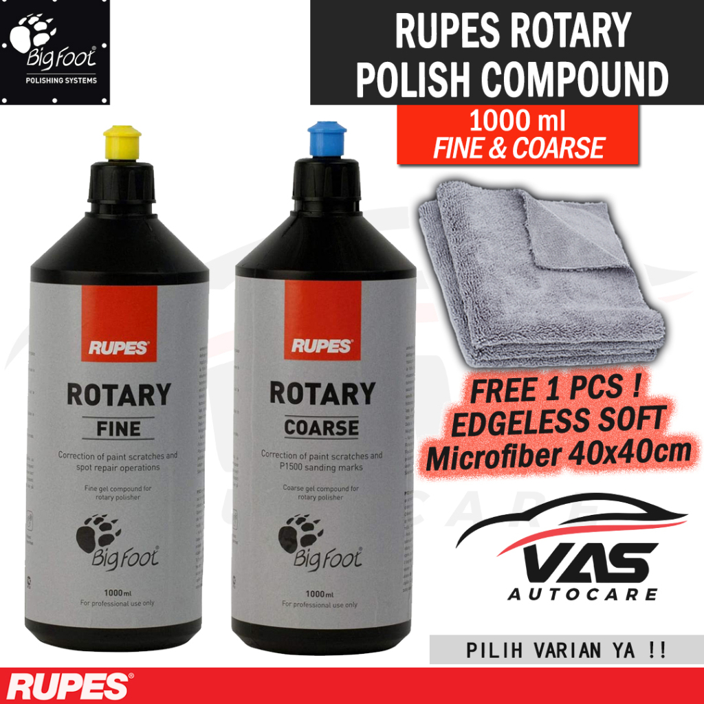 Jual RUPES ROTARY FINE COARSE Gel Polishing Compound 1 Liter 1000 ml ...