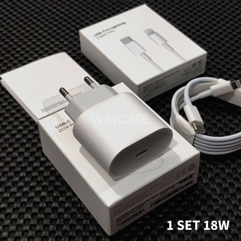 Jual CHARGER 20 WATT USB-C, ADAPTOR 20W FAST CHARGING, CHARGER 18W ...