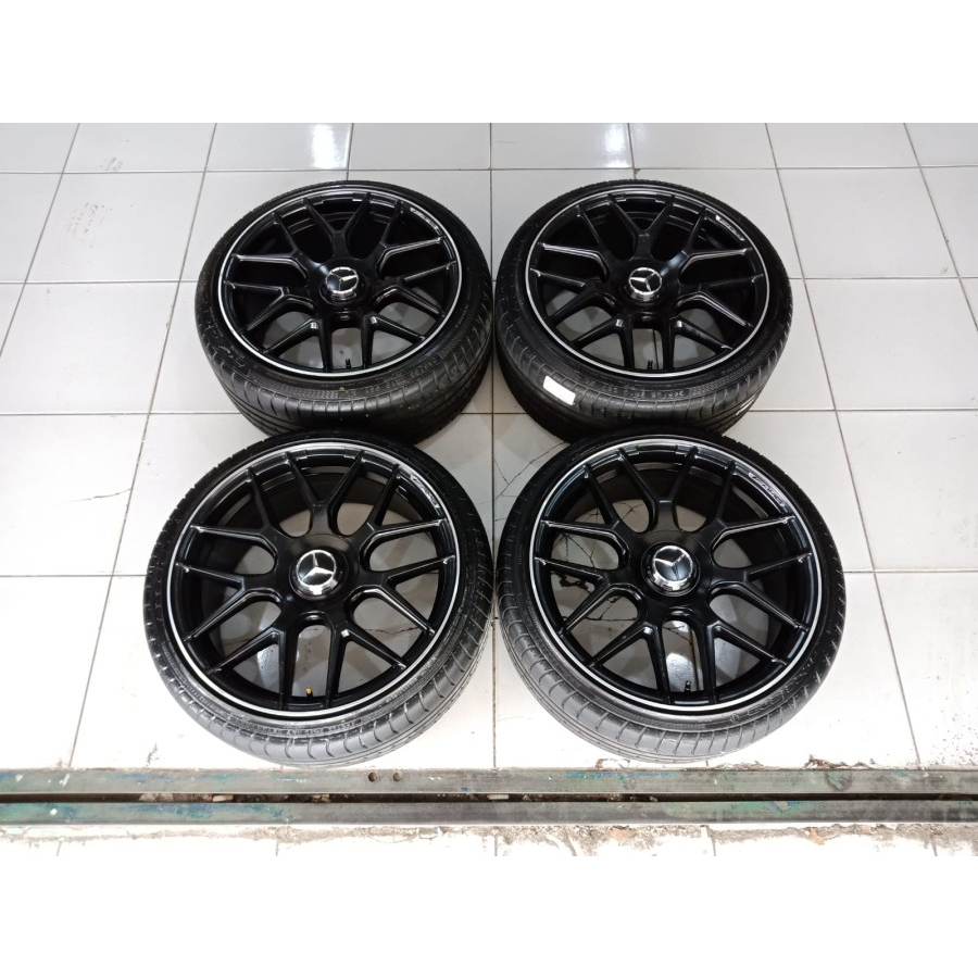 Jual VELG MOBIL MERCY R19X8,5/9,5 5X112 BLACK + PHI 225 35 R19 | Shopee ...