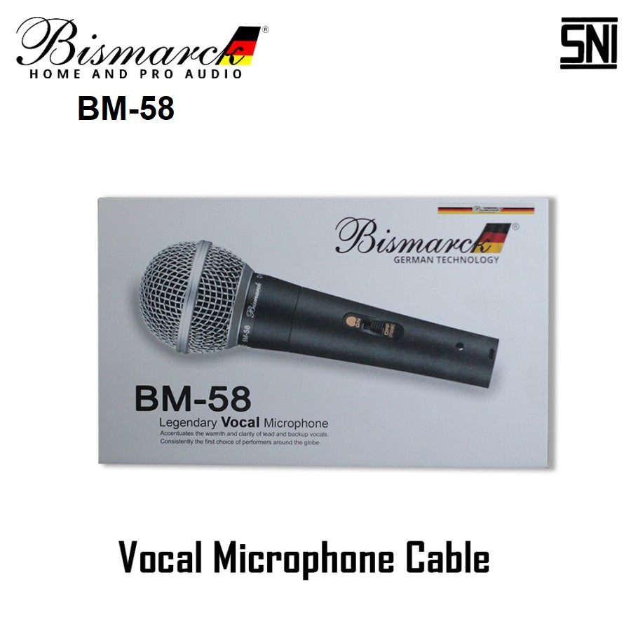 Jual Mic Bismarck BM-58 Legendary Vocal Microphone | Shopee Indonesia
