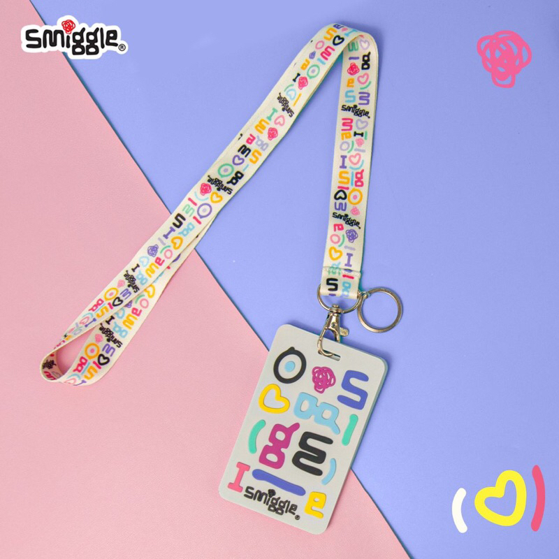 Jual Smiggle ID card with landyard / Bag Tag Ransel anak | Shopee Indonesia
