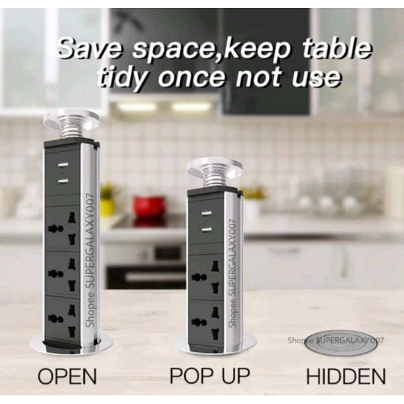 Jual Colokan Extension Table Pop Up Socket Colokan Ekstension Colokan ...