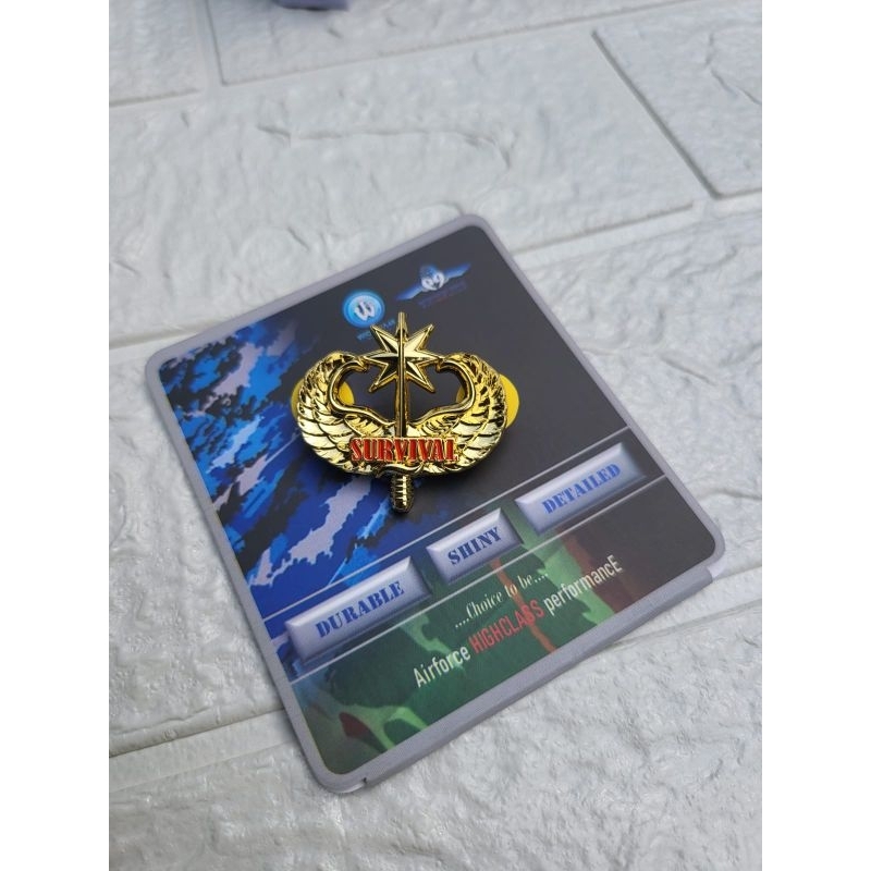 Jual Brevet TNI AU, Wing Survival Dasar | Shopee Indonesia
