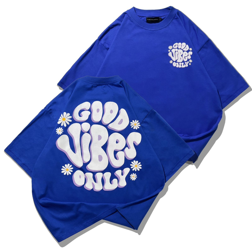 Jual “ Flower “ Oversize T Shirt Baju Kaos Oversize Pria Distro