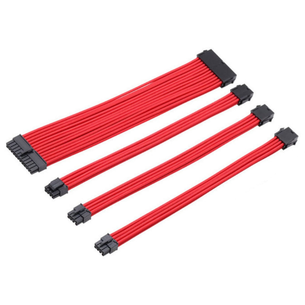 Jual PSU Extension Sleeve Cable Kit 24pin, 6+2pin, dan 4+4pin | Shopee ...