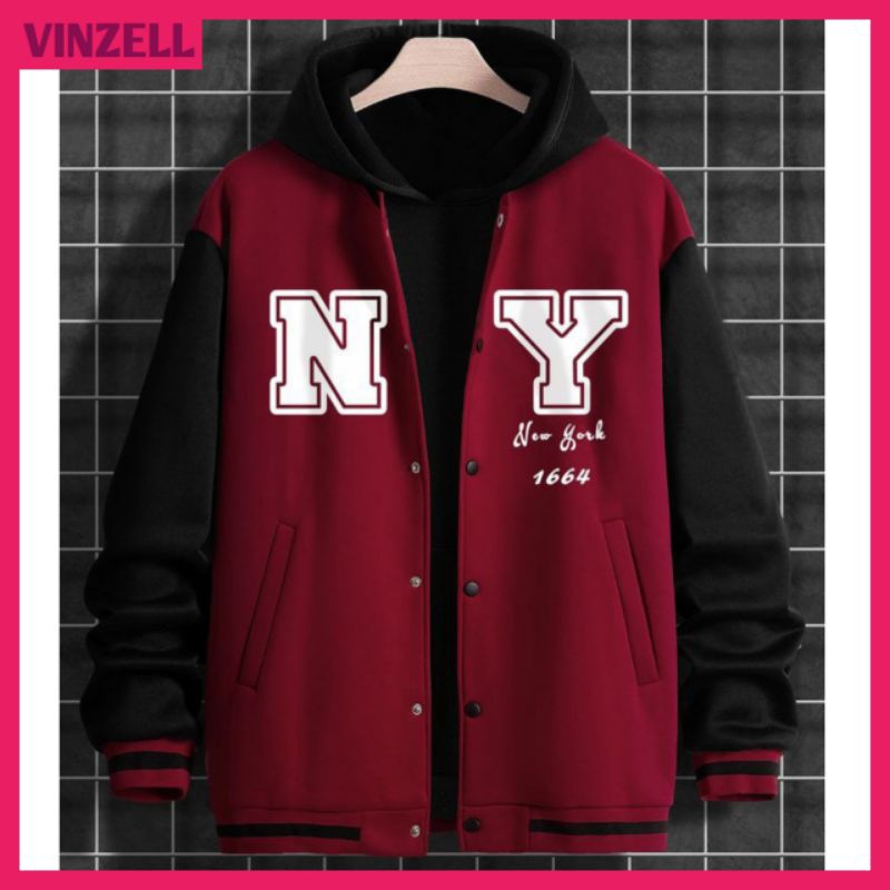 Jual JAKET VARSITY BIGSIZE S-6XL) JAKET BASEBALL KANCING BOMBER N Y ...