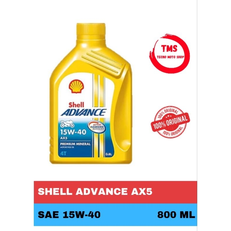Jual Shell Advance AX5 15W-40 800ML | Shopee Indonesia