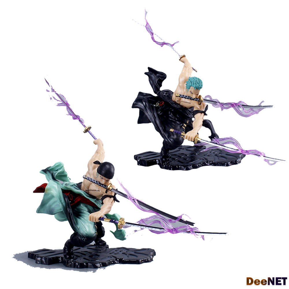 Jual Roronoa Zoro Three Sword fighting 25cm Action Figure PVC | Shopee ...