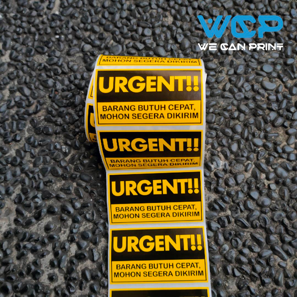 Jual Sticker Label URGENT / Stiker Barang Butuh Cepat isi 500 PCS ...