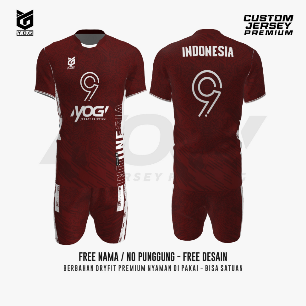 Jual JERSEY SATUAN INDONESIAN EAGLE - READY STOCK [ BISA SABLON NAMA / NOMOR / SPONSOR | ATASAN ...