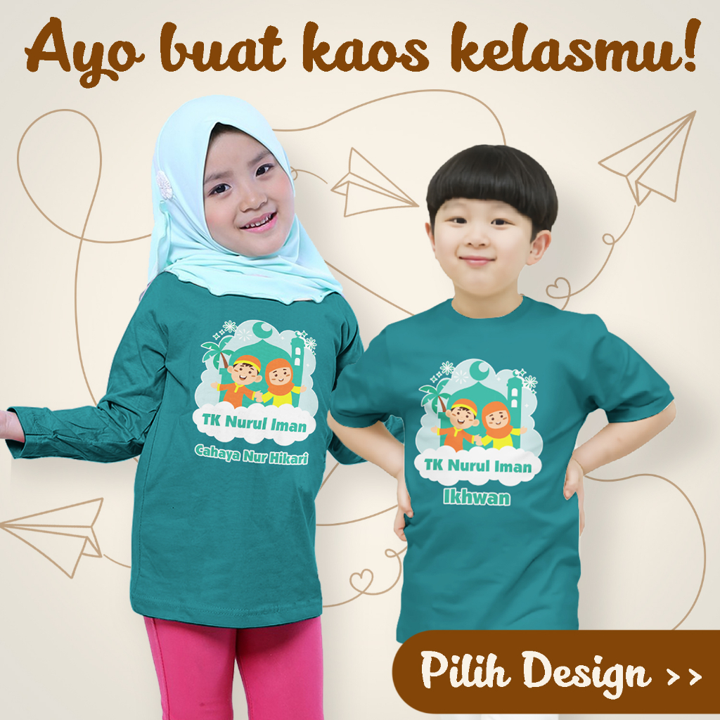 Jual Kaos Custom Kelas Sekolah PAUD TK Anak dan Dewasa Unisex | Shopee Indonesia