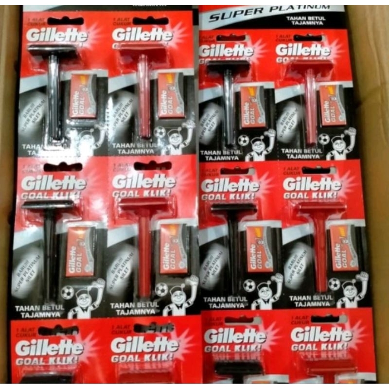 Jual Pisau cukur kumis Gillette goal klik | Shopee Indonesia