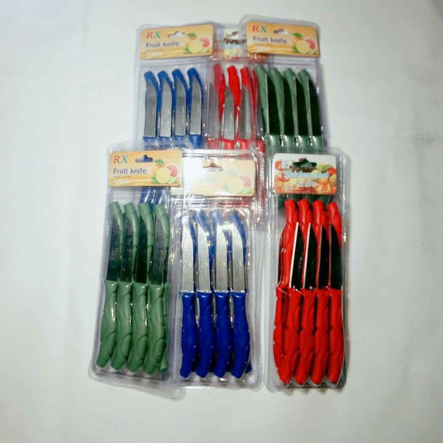 Jual (VCM) Pisau Mini Stainless 12 Pcs Pisau Buah / pisau set | Shopee ...