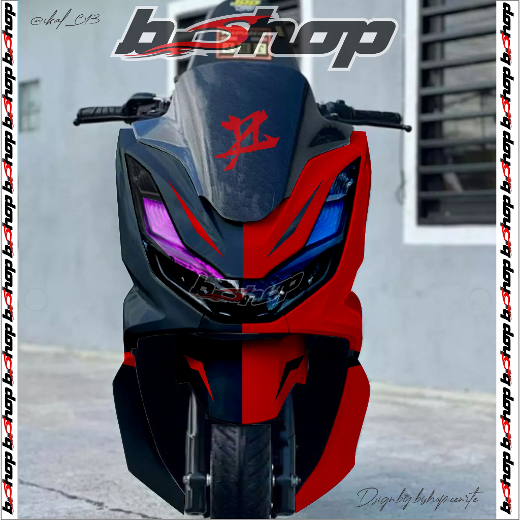 Jual Decal sticker Honda pcx 160 / pcx 150 motif vasiasi 2 warna keren ...
