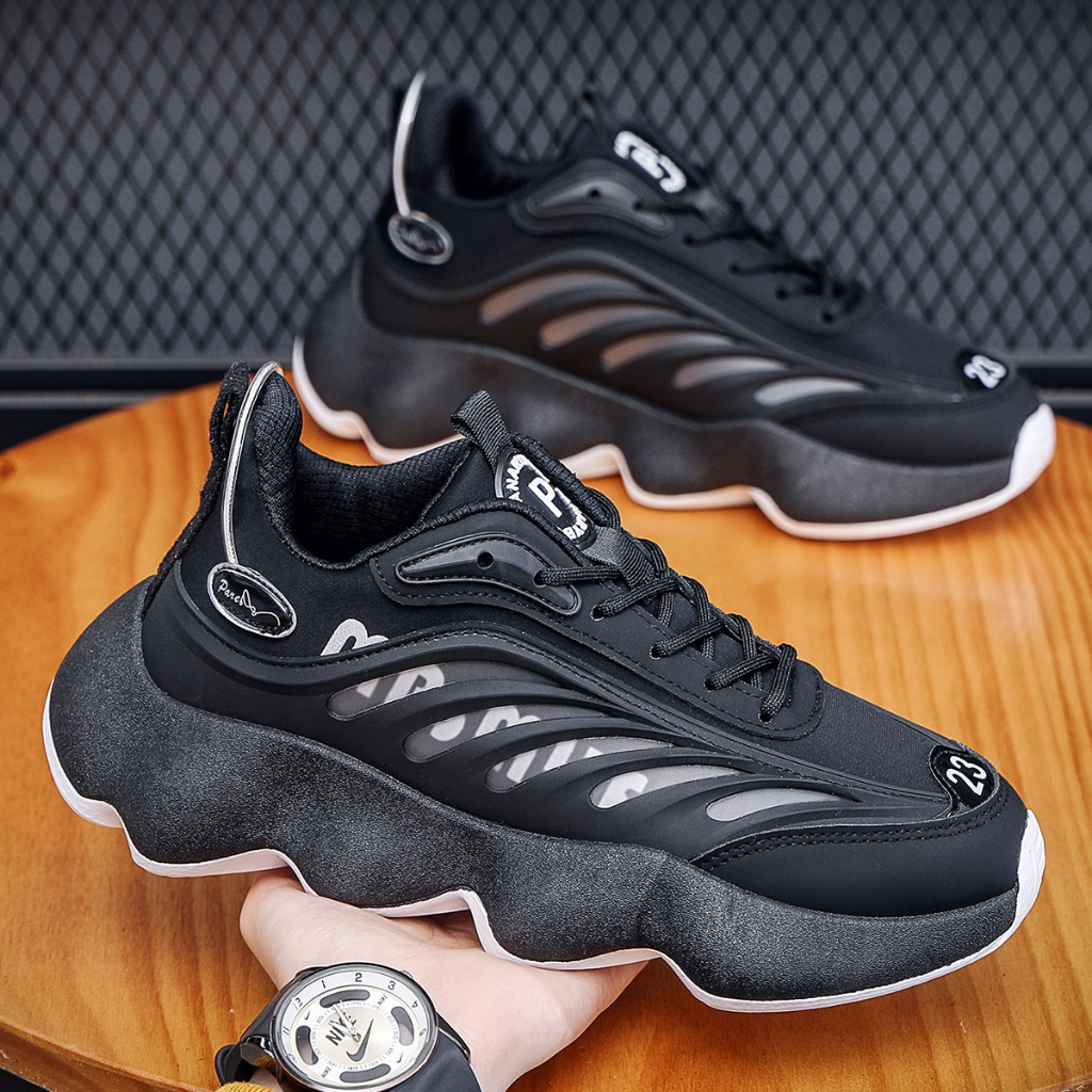 Jual PANARYBODY Sepatu Pria Panarybody Sepatu Cowok Hitam Sport Bagus ...