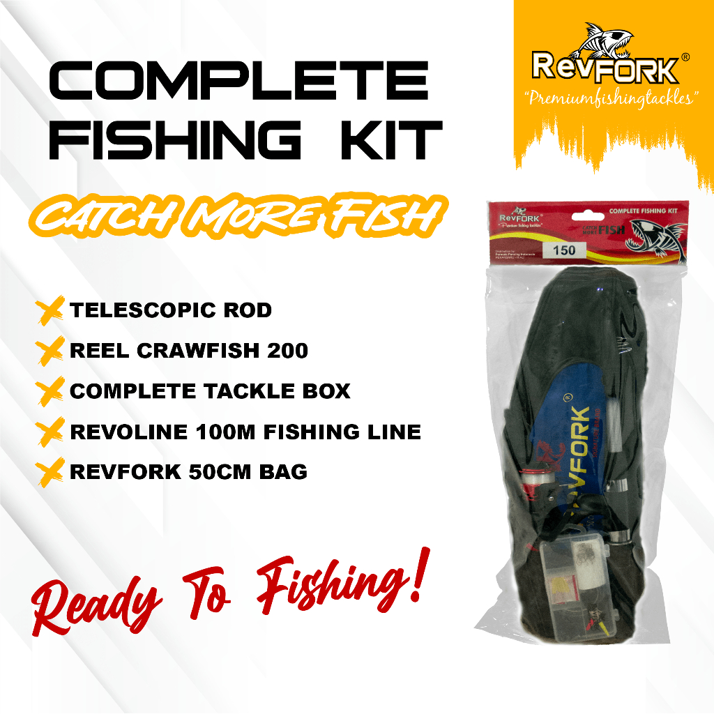 Jual COMPLETE FISHING KIT SET ALAT PANCING KOLAM SUNGAI LENGKAP JORAN ...