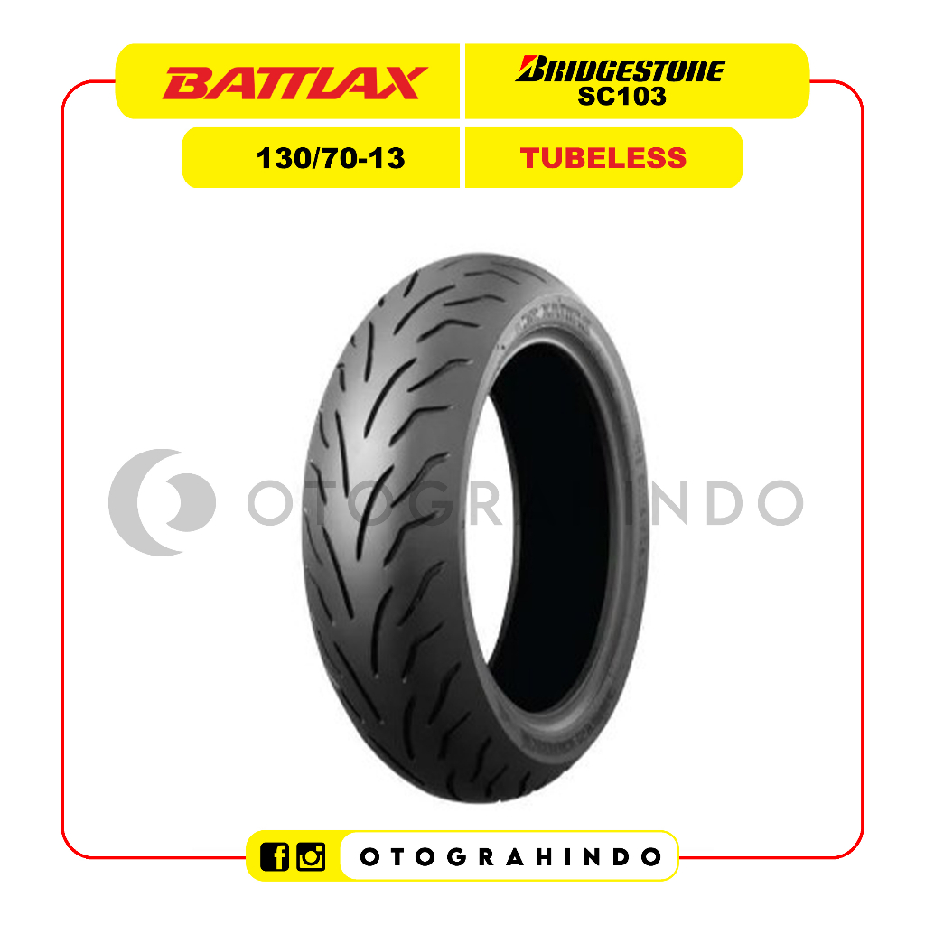 Jual Ban Motor Battlax SC Tubeless 120/70-13 130/70-13 Ring 13 - Ban Motor Belakang Nmax ...