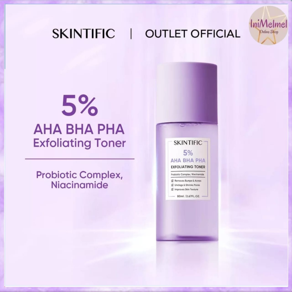 Jual Skintific 5% AHA BHA PHA Exfoliating Toner 80 ML | Shopee Indonesia