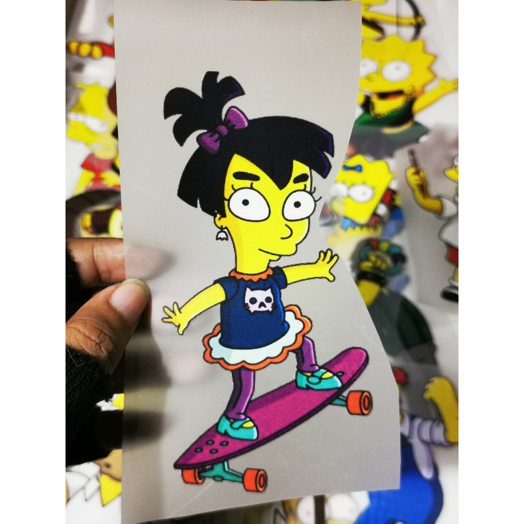 Jual SABLON SETRIKA SABLON DTF PRINTING TEMA SIMPSONS UNTUK KAOS ...