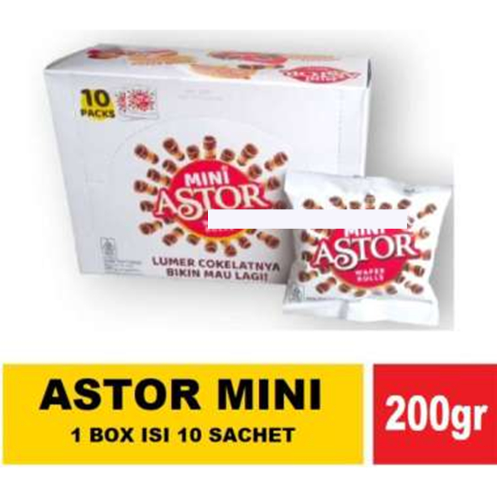 Jual Mini Astor Wafer Rolls 200G 1 Box Isi 10 Pcs | Shopee Indonesia
