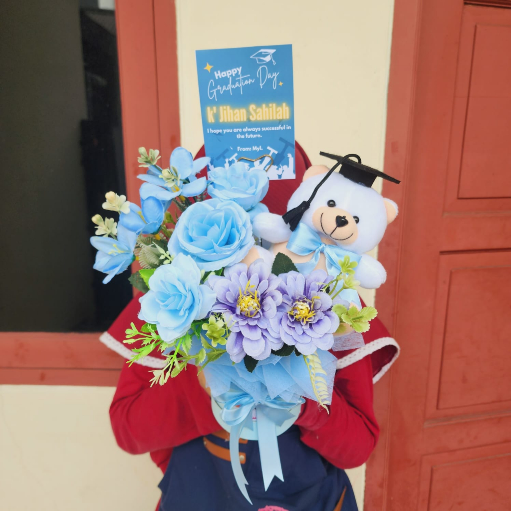 Jual ( BISA DIKIRIM KELUAR KOTA ) Bloom Box Buket Boneka Bunga Kado ...