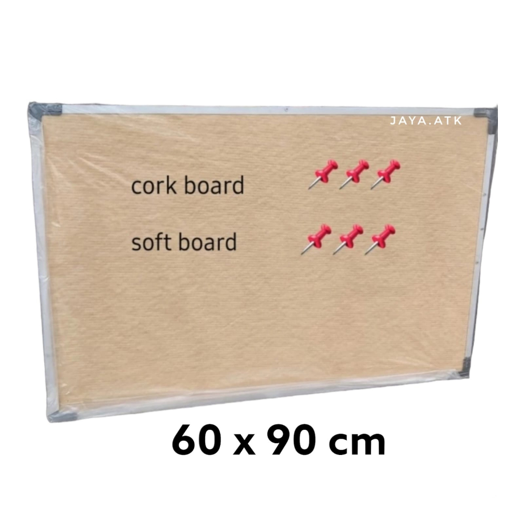 Jual PAPAN TULIS SOFT BOARD PAPAN MADING GANTUNG 60 X 90 CM PIN BOARD ...
