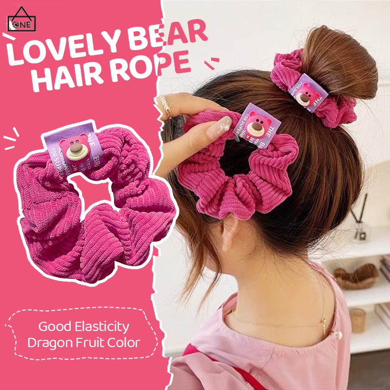 Jual COD ️Bando Lotso Karakter Telinga Bear Lucu Korea Beruang Stroberi ...