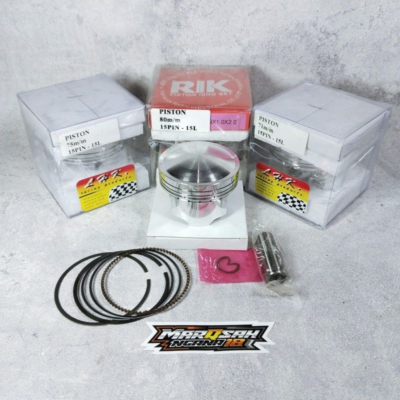 Jual PISTON LHK 70 71 72 73 74 75 76 77 78 79 80 PIN 15 MARQSAH RACING ...