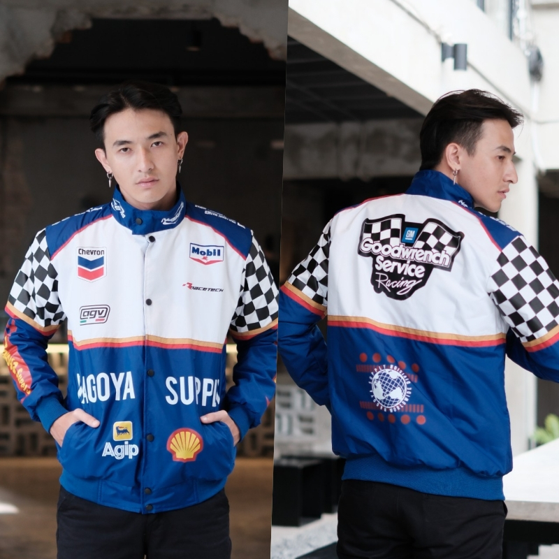 Jual Jaket Racing Nascar Bahan Parasut Anti Air yang Dilapis Dakron ...