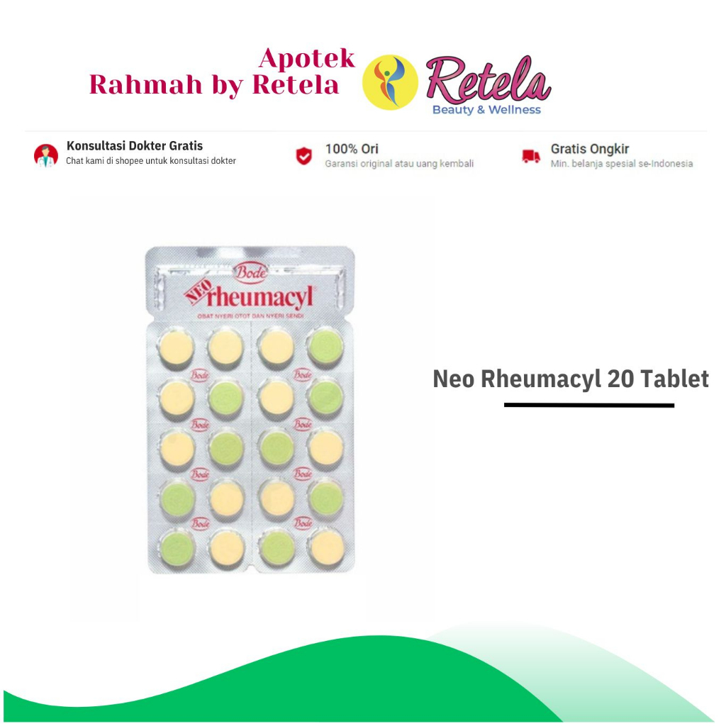 Jual NEO RHEUMACYL 1 BLISTER 20 TABLET | Shopee Indonesia