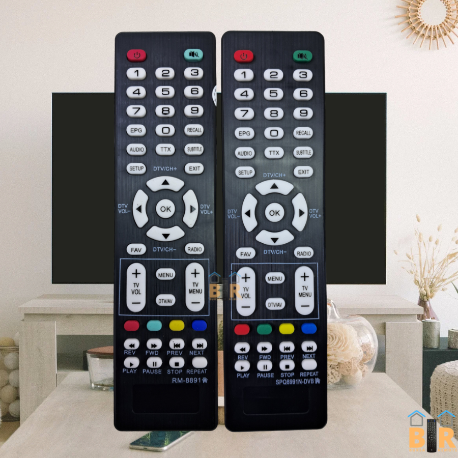 Jual Remot Remote TUNER TV Digital WCOM / Remote Tunner Mesin Tv 8891 ...