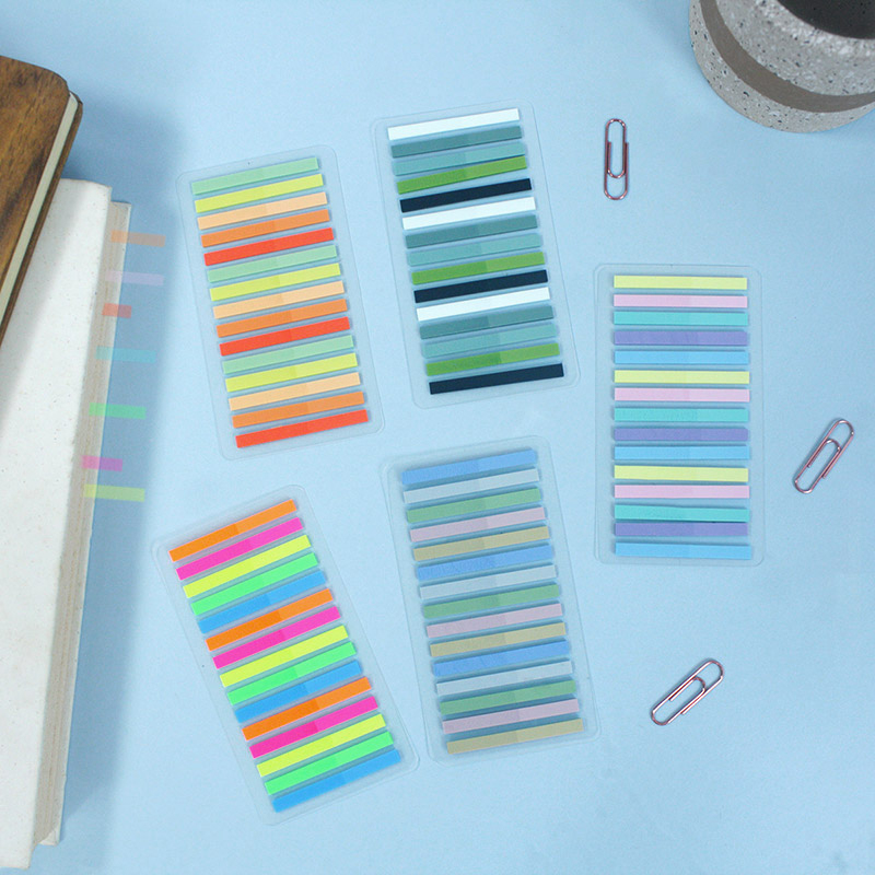 Jual Sticker Note Transparant Panjang Warna Warni Tahan Air - Sticky ...