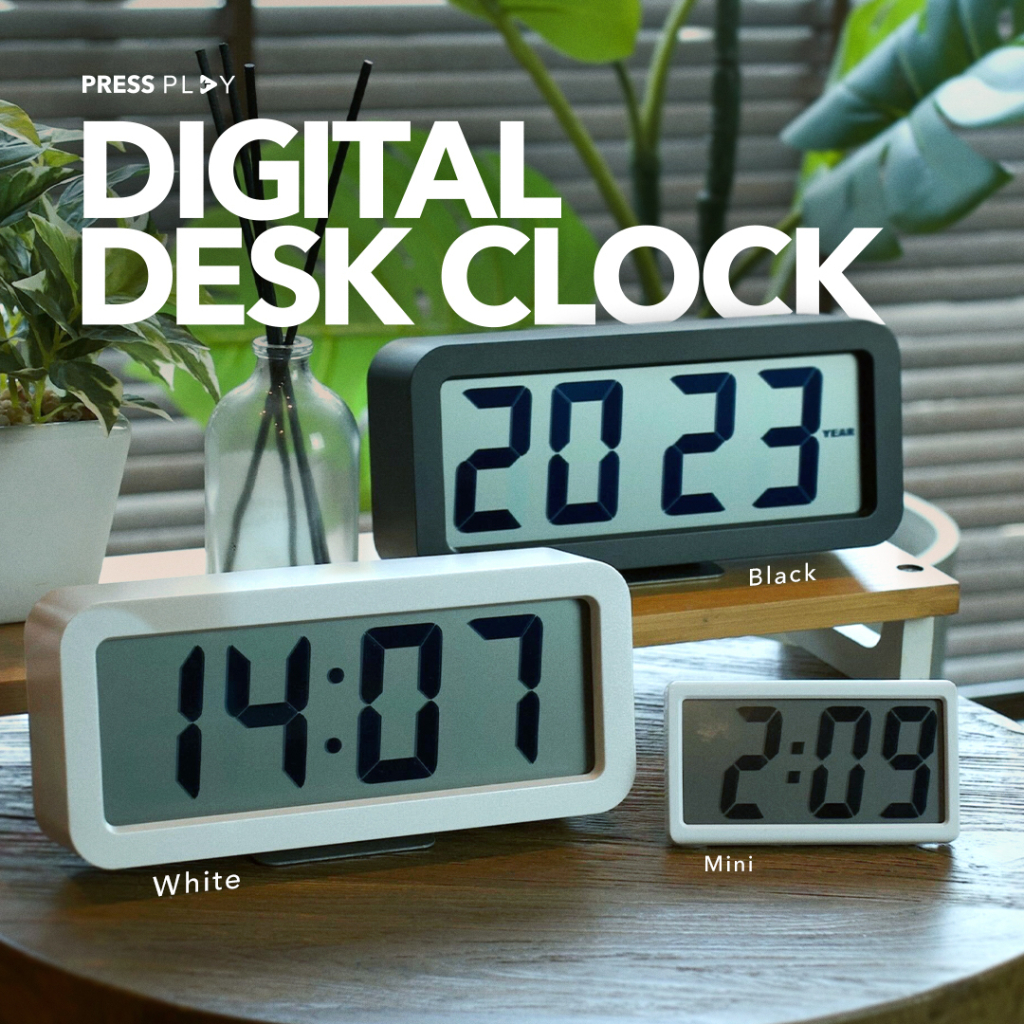Jual Digital Desk Clock LCD by Press Play | Shopee Indonesia