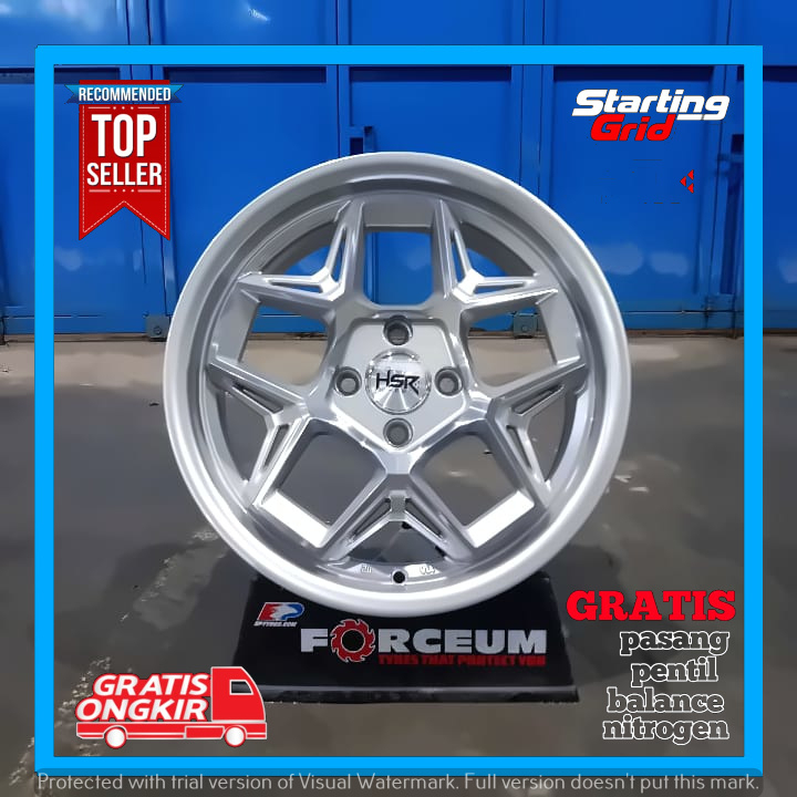 Jual Velg ring 17 HSR buat Mobil Raize, Rocky, City Hatchback, Yaris, Brio - Terima tukar tambah ...