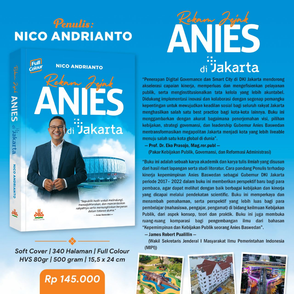 Jual Buku Rekam Jejak Anies di Jakarta | Shopee Indonesia