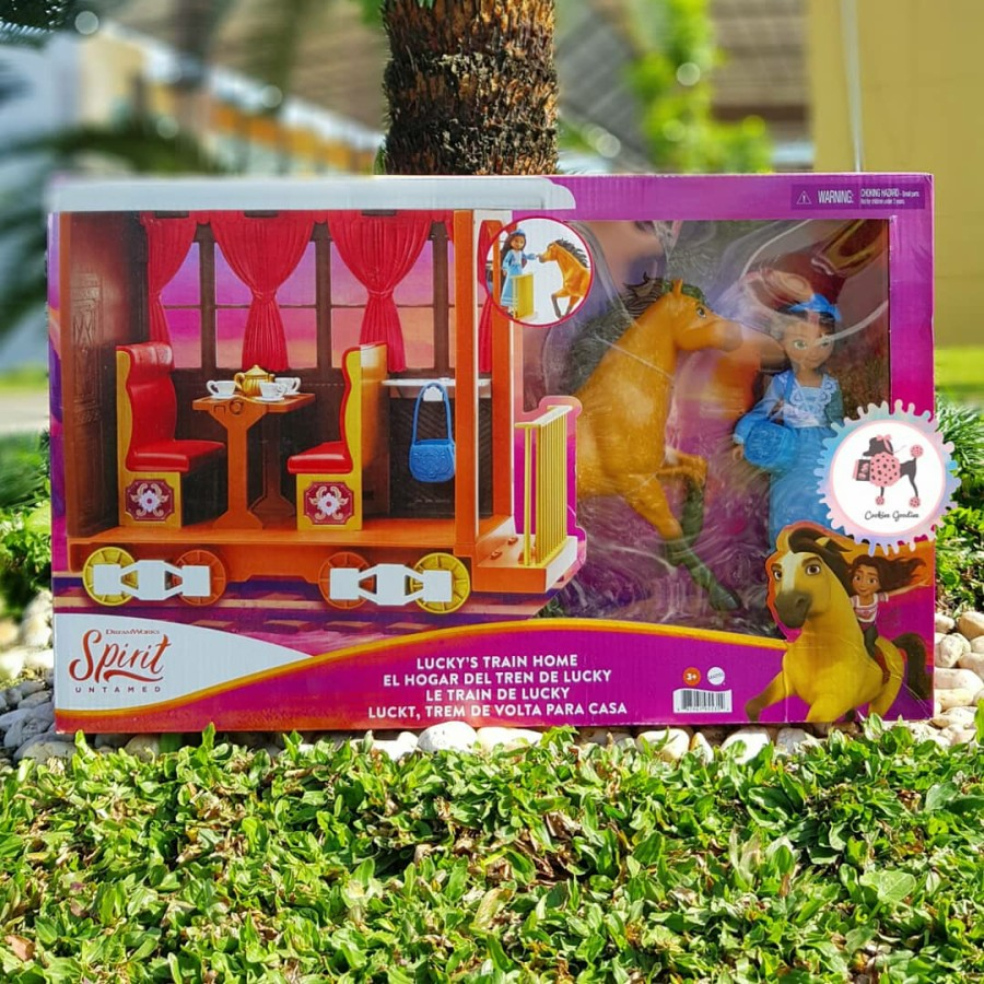Jual DreamWorks Spirit Untamed Lucky's Train Home Playset | Shopee ...