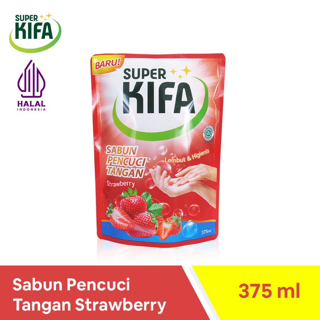 Jual Superkifa Hand Soap Strawberry 375Ml - Sabun Cuci Tangan Refill ...