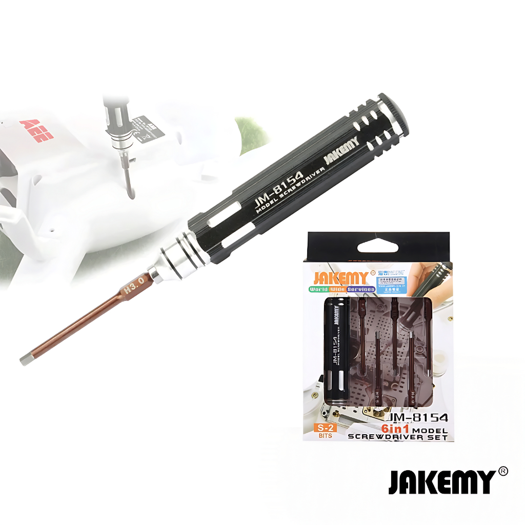 Jual Jakemy 6 in 1 Screwdriver Kit Model Philips 3mm - JM-8154 Original ...