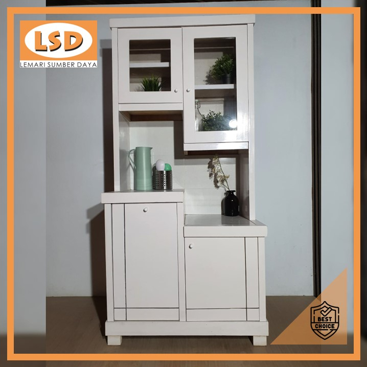 Jual LEMARI SAYUR 2 PINTU magicom kayu triplek multiplek pantry dapur ...