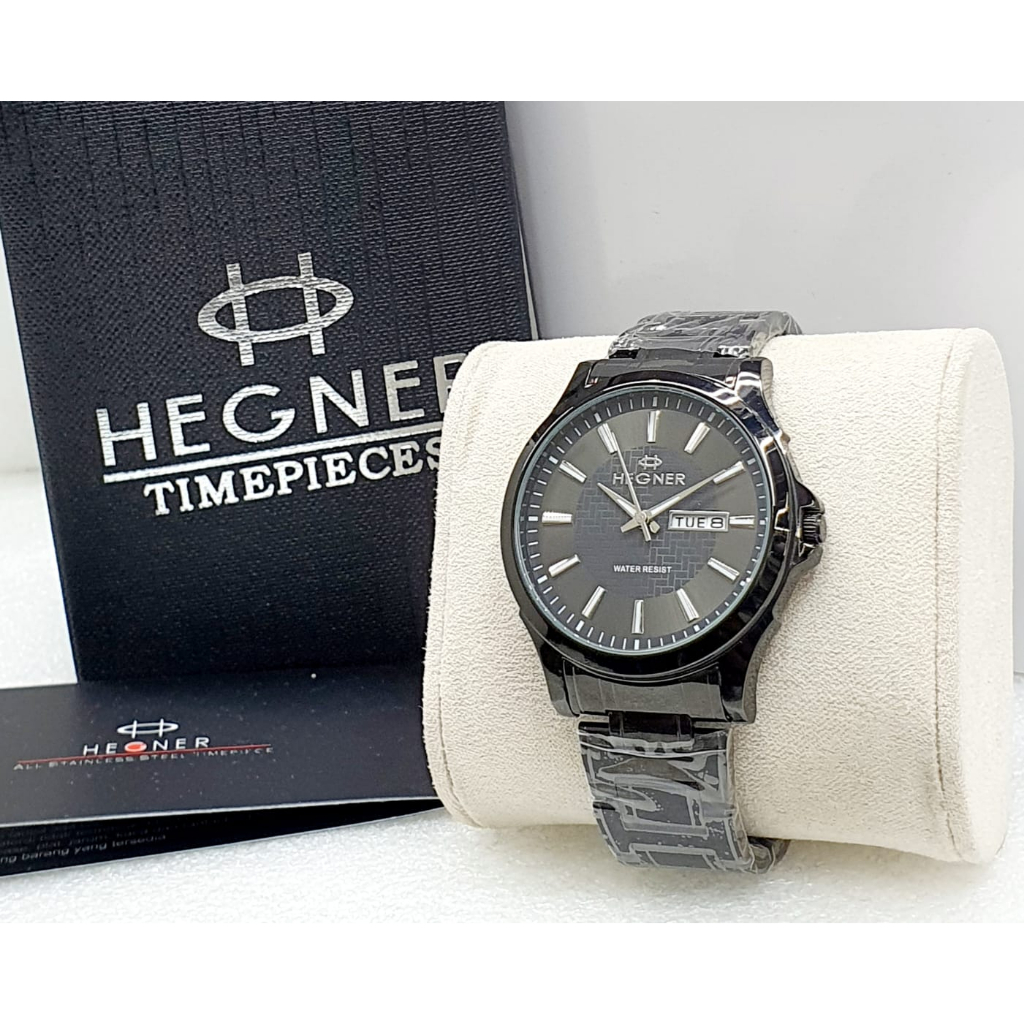 Jual Jam Tangan Hegner 3901 Fashion Pria Branded Rantai Stainless Steel ...