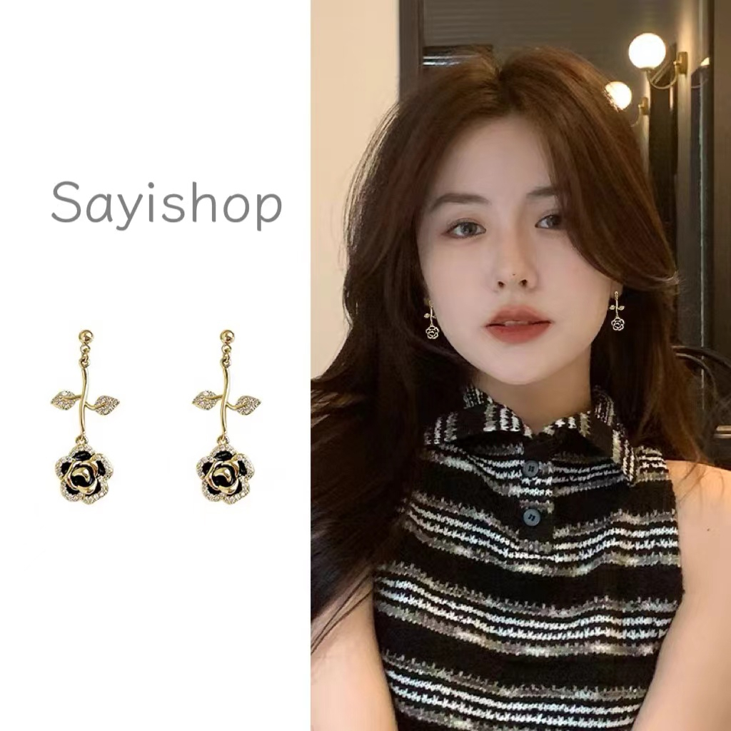 Jual Sayishop Anting Tusuk Silver Model Bunga Gaya Korea Selatan Untuk ...