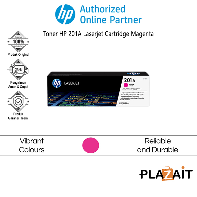 Jual HP Toner 201A Magenta LaserJet Cartridge CF403A Original & Baru ...