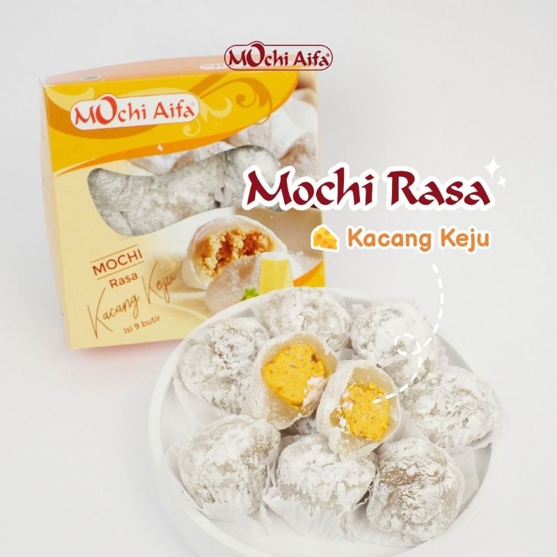 Jual Mochi Aifa rasa Kacang Keju di balut sagu | Shopee Indonesia