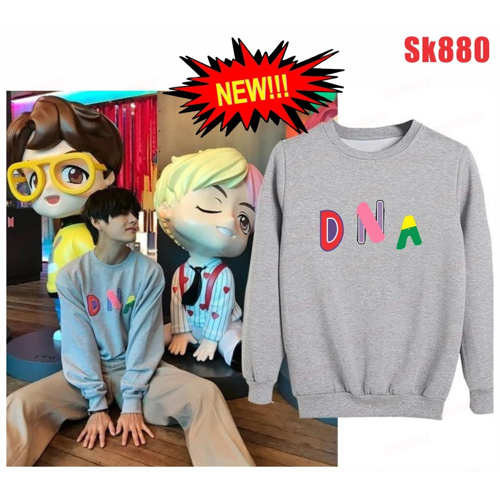 Jual (SK880) SWEATER HOODIE JAKET BTS MEMBER V KIM TAEHYUNG DNA / BAJU ...